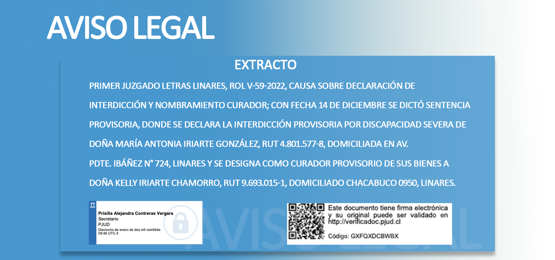 Aviso Legal - Linares en Línea